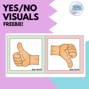 Yes No Visuals Yes No Chart Yes And No Board Speech And Language