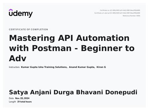 Satya Anjani Durga Bhavani Donepudi On Linkedin Apiautomation