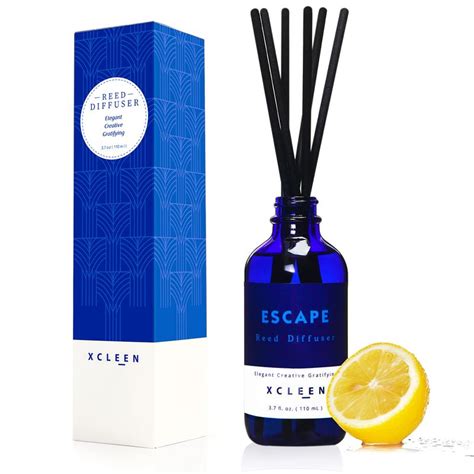 Xcleen Reed Diffusers Set 37 Oz Scent Diffuser 6 Reed Diffuser