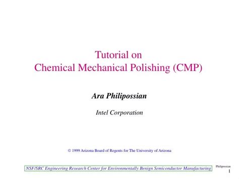 PPT Tutorial On Chemical Mechanical Polishing CMP PowerPoint Presentation ID 6607020