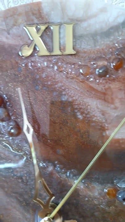 Часы из эпоксидной смолы с полудрагоценными камнями Youtube