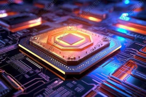 Beautiful Surface Microchip For Natural Abstract Background