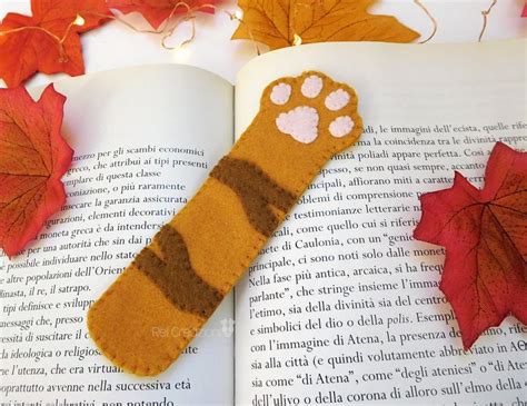 Felt Cat Paw Cute Bookmark T Idea For Book Reader Pet Bookmark