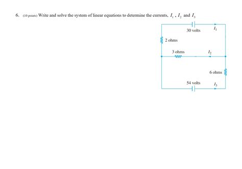Solved Points Write And Solve The System Of Linear Chegg