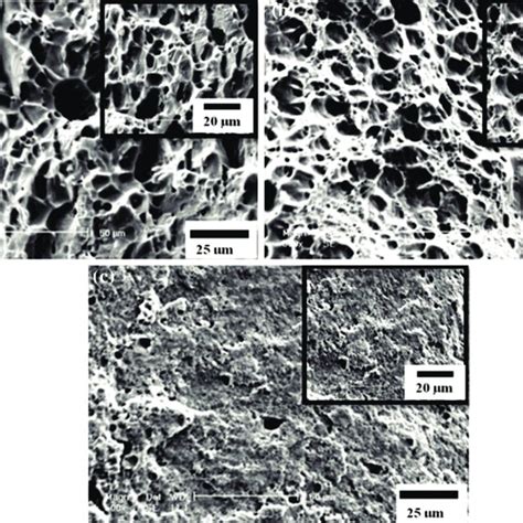 Sem Micrographs Of A Al6061 Alloy B Five Pass Fsped Al6061 Alloy C