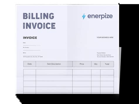 Billing Invoice Template Pdf Excel Sheets Word And Docs Free Download