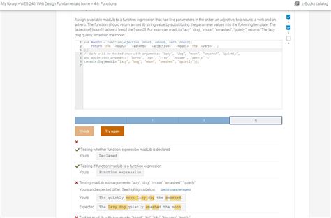 solved assign a variable madlib to a function expression