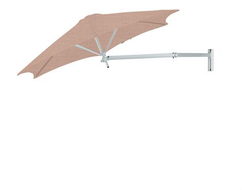 Paraflex Muurparasol Rond 27 M Met Zalmroze Doek En Neo Arm 2 M Umbrosa