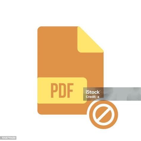 Pdf 문서 아이콘 Pdf 확장 하지 허용 기호 파일 형식 아이콘 Pdf 문서 아이콘과 블록 금지 금지 기호 0명에 대한 스톡 벡터 아트 및 기타 이미지 Istock