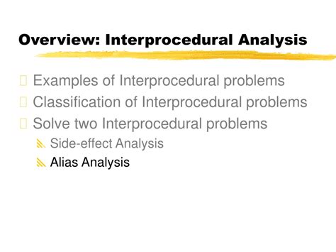 Ppt Enhanced Program Optimization Techniques Through Interprocedural