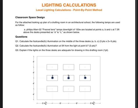 Solved LIGHTING CALCULATIONS Local Lighting Calculations Chegg Com