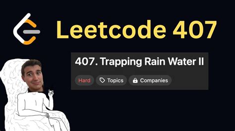 Daily Leetcode Challenge Day 187 Trapping Rain Water Ii Youtube