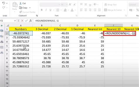 How To Use Rounddown Function In Excel With Examples Exceltutorial