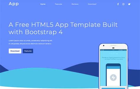 Html Css App Template