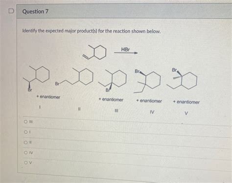 Answered: Identify the expected major product(s)… | bartleby