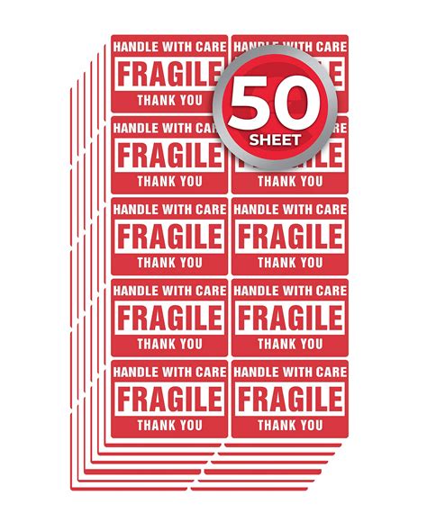 Buy Enko 2 X 3 Inch Fragile Stickers Handle With Care Warning Packing Shipping Label