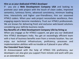 Hire Html Developer India PPTX Web Development Internet