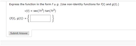 Answered Express The Function In The Form F O G … Bartleby