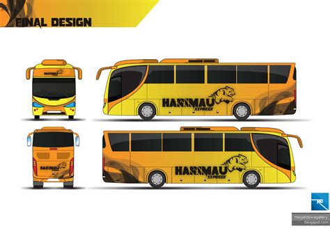 Megat Dewa Bus Design Typography