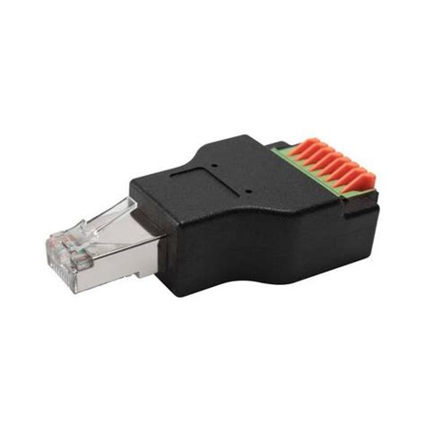 Buy Wholesale China Rj45 Male To Spring 8pins Terminal Block Adapter Rj45 To 5pin Terminal