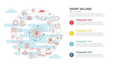 Premium Vector Short Selling Concept For Infographic Template Banner With Four Point List