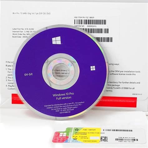 Microsoft Windows Pro Licencia OEM DVD Nuevo Envio Gratuito Prafer Cl Tecnologia