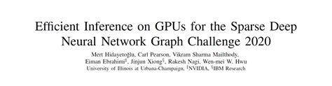 Ogawa Tadashi On Twitter Efficient Inference On Gpus For The