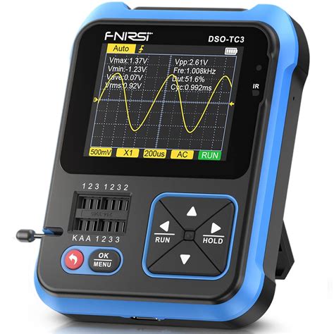 Oscilloscope 3 In 1 Handheld Oscilloscope Dds Signal Generator And Transistor Tester 500khz