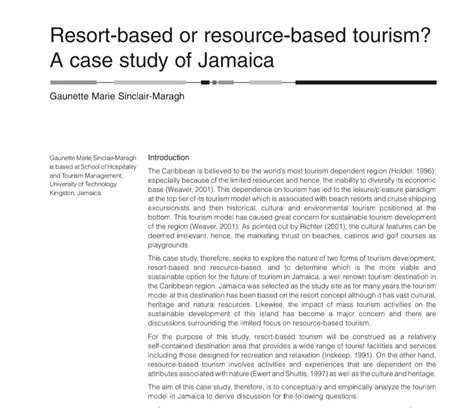 solved q3 can resort based tourism synergize with