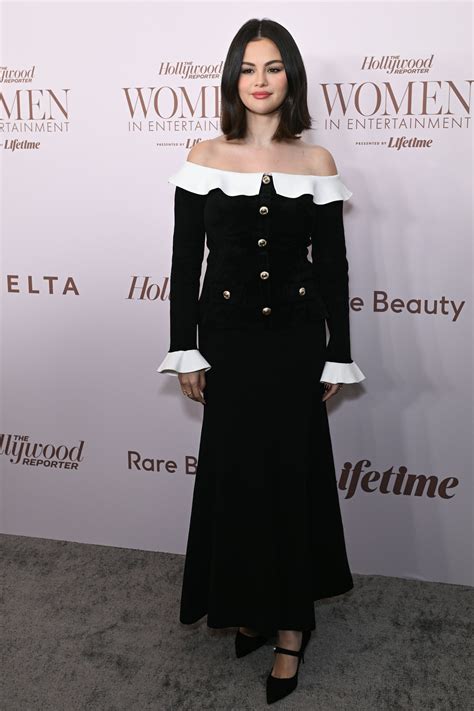 Selena Gomez Wore A Plunging Tuxedo Dress To IndieWire Honors 2024