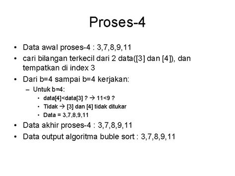 Algoritma Sorting Untuk Mengurutkan Array Algoritma Bubble Sort
