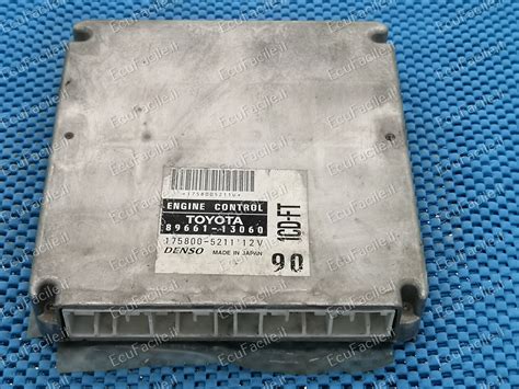 Ecu Toyota Corolla 20 D 4d 89661 13060 8966113060 1cd Ft Ecufacile