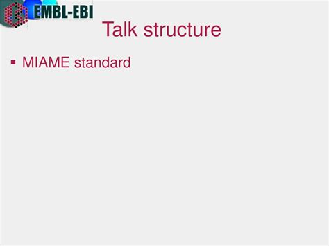 Ppt Miame And Arrayexpress A Standard For Microarray Gene