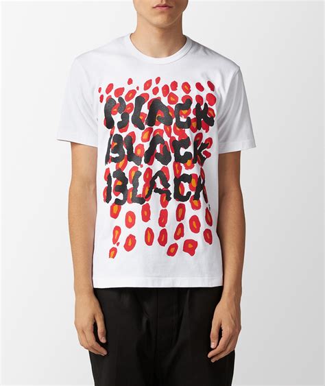 White Comme Des Garçons Black Black Text T Shirt Svd