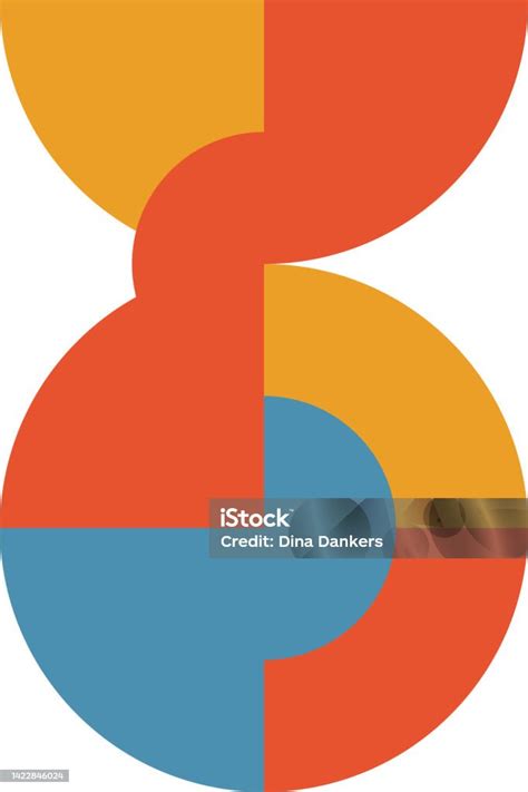 추상적인 기하학적 미니멀리스트 작품 원 사각형 삼각형과 같은 간단한 모양으로 만든 벡터 일러스트레이션 바우 하우스 스타일의