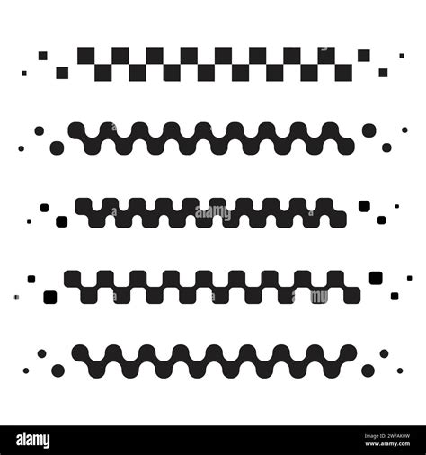 Checkered Flag Two Rows Lines Stock Vector Image And Art Alamy