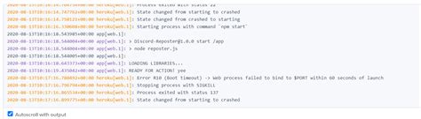 Hey When I Push The Bot To Heroku I Get This In The Log But The Bot Stays Online And Responds