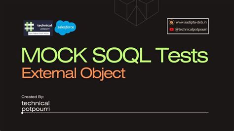 sudipta deb ☁ on linkedin how to write mock soql tests for external