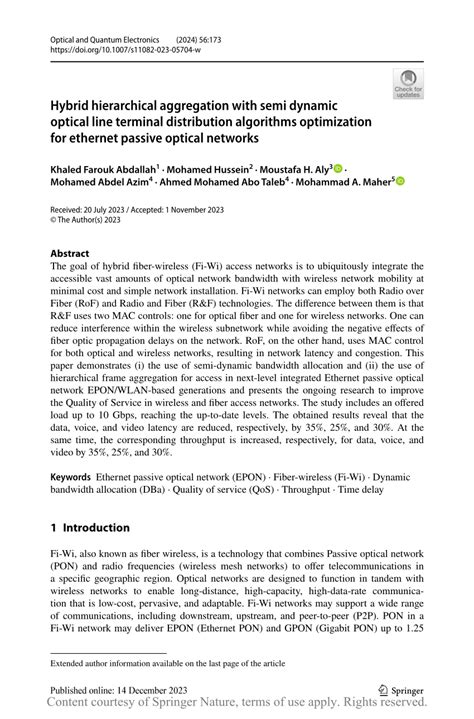 pdf hybrid hierarchical aggregation with semi dynamic optical line