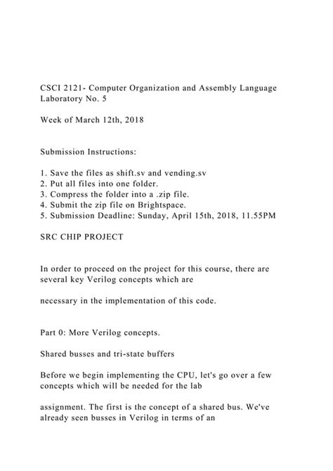 Csci 2121 Computer Organization And Assembly Language Labordocx
