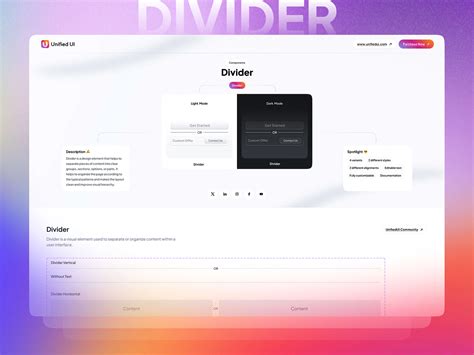 divider unifiedui by unifiedui on dribbble