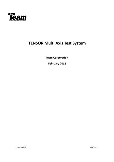 pdf tensor multi axis vibration system dokumen tips