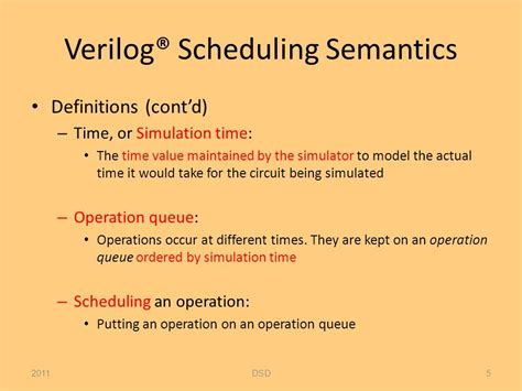 Digital System Design Verilog ® Hdl Scheduling Semantics Maziar