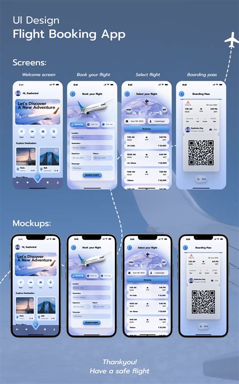 Flight Booking App Ui Design On Behance