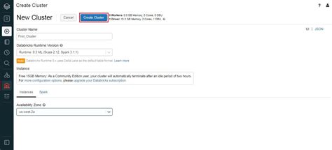 How To Create And Start A Databricks Cluster