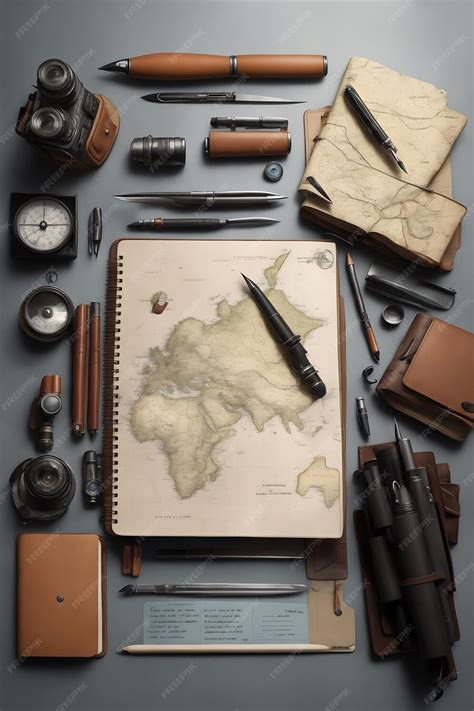 Premium Ai Image Workspace Explorer Desktop With Map