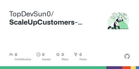 GitHub TopDevSun ScaleUpCustomers VueTs TailwindCSS