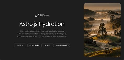 Astrojs Partial Hydration For Fast Pages