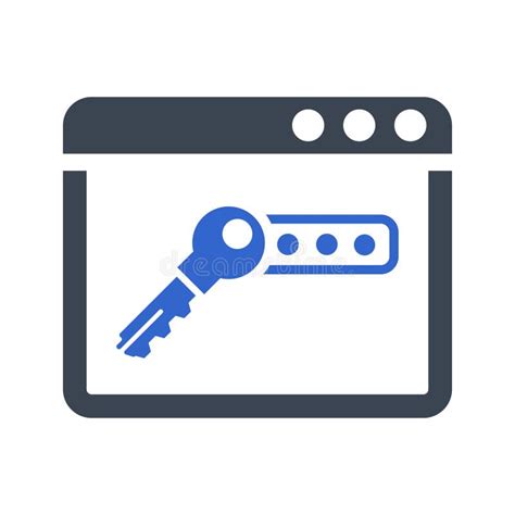 Log In Password Icon Stock Vector Illustration Of Security 196719989