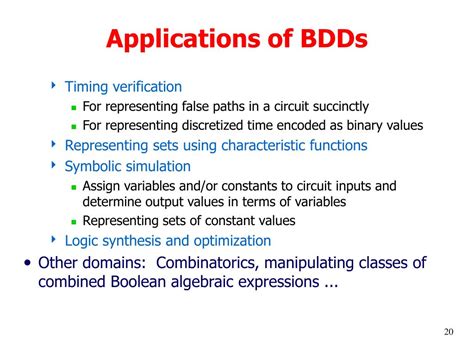 Ppt Representing Boolean Functions For Symbolic Model Checking